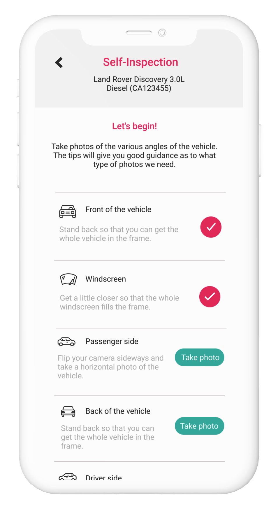 Self inspection | MiWay.co.za